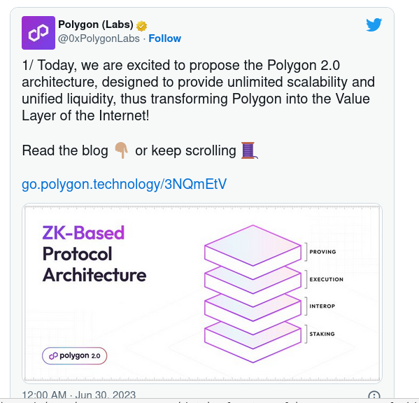 Polygon predlaže arhitekturu za ‘Polygon 2.0’, uključujući sabirni most - CryptoAdria Portal